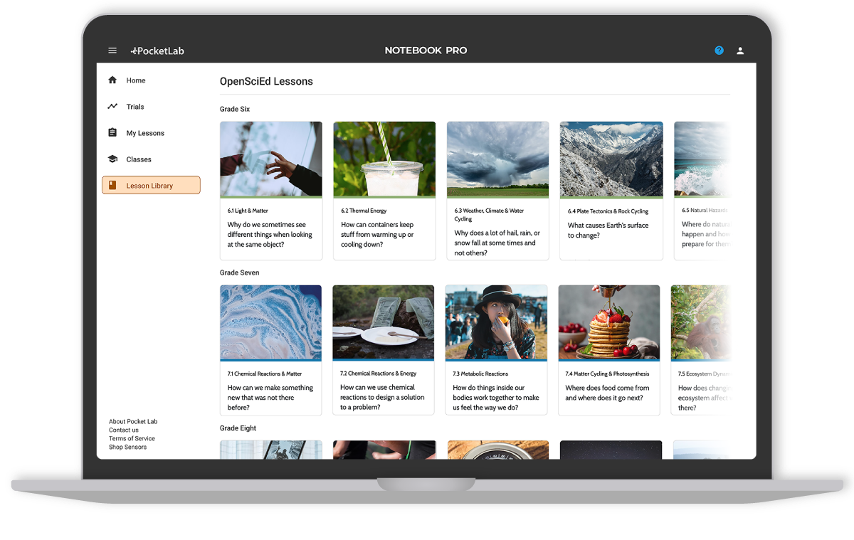 PocketLab Notebook Pro + OpenSciEd