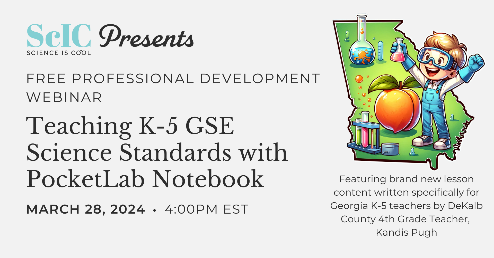 Video - Teaching K-5 GSE Science Standards with PocketLab Notebook
